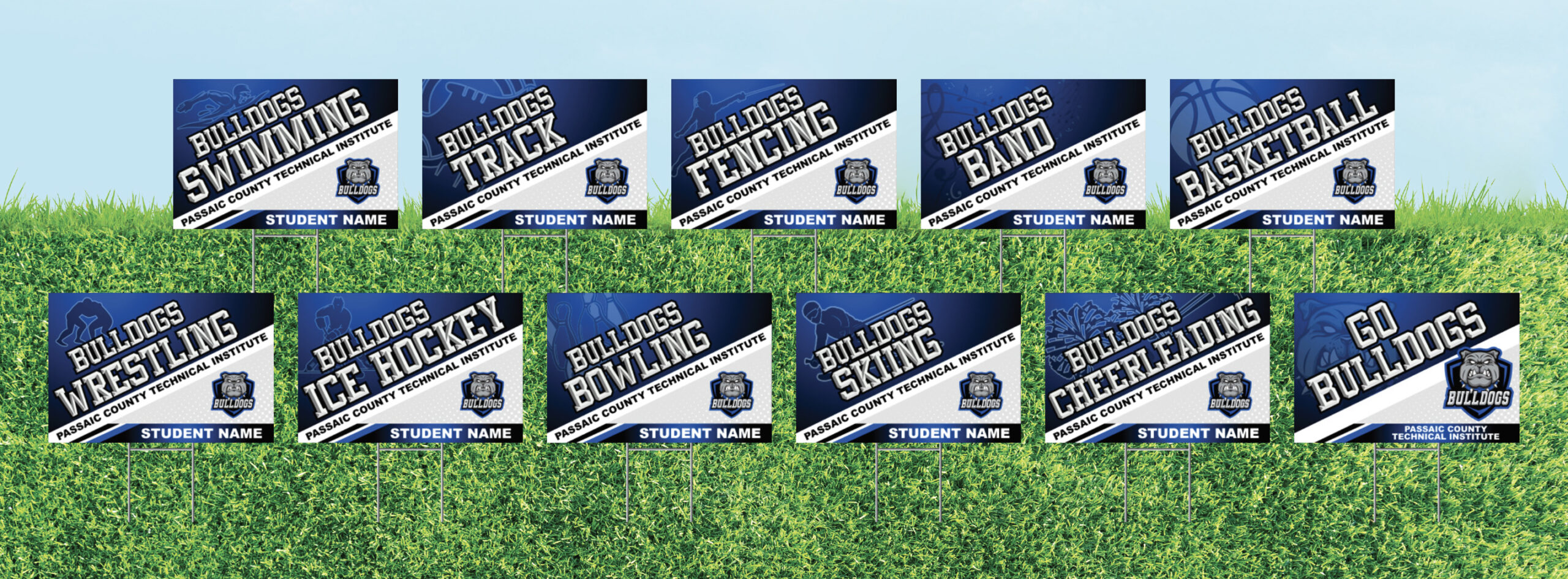 Passaic County Technical Institute Yard Signs - Varsity Graphics